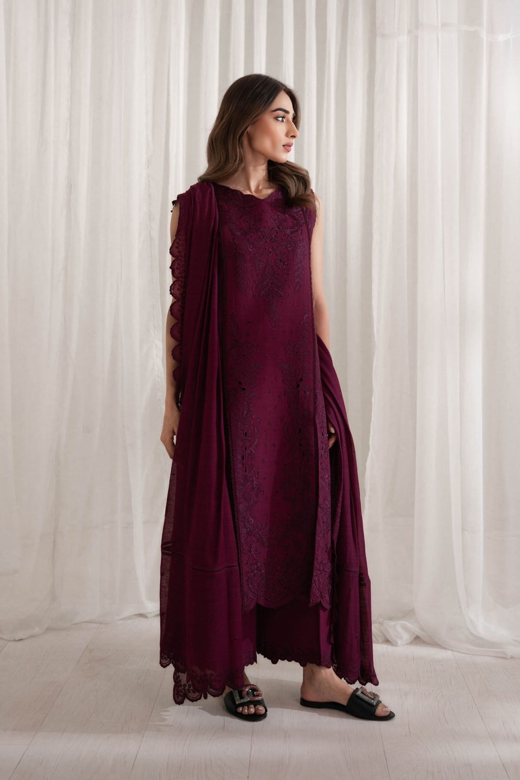 DEEP PLUM SET / EID PRET 2024 NPA3-24415 – Alanii Official